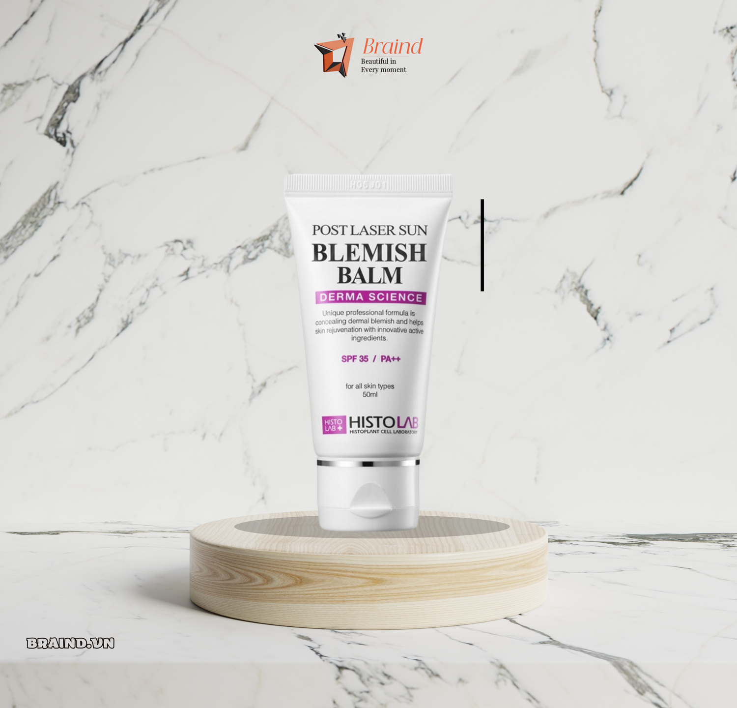 KEM CHỐNG NẮNG HISTOLAB POST CARE SUN BLEMISH BALM DERMA SCIENCE SPF35– Braind