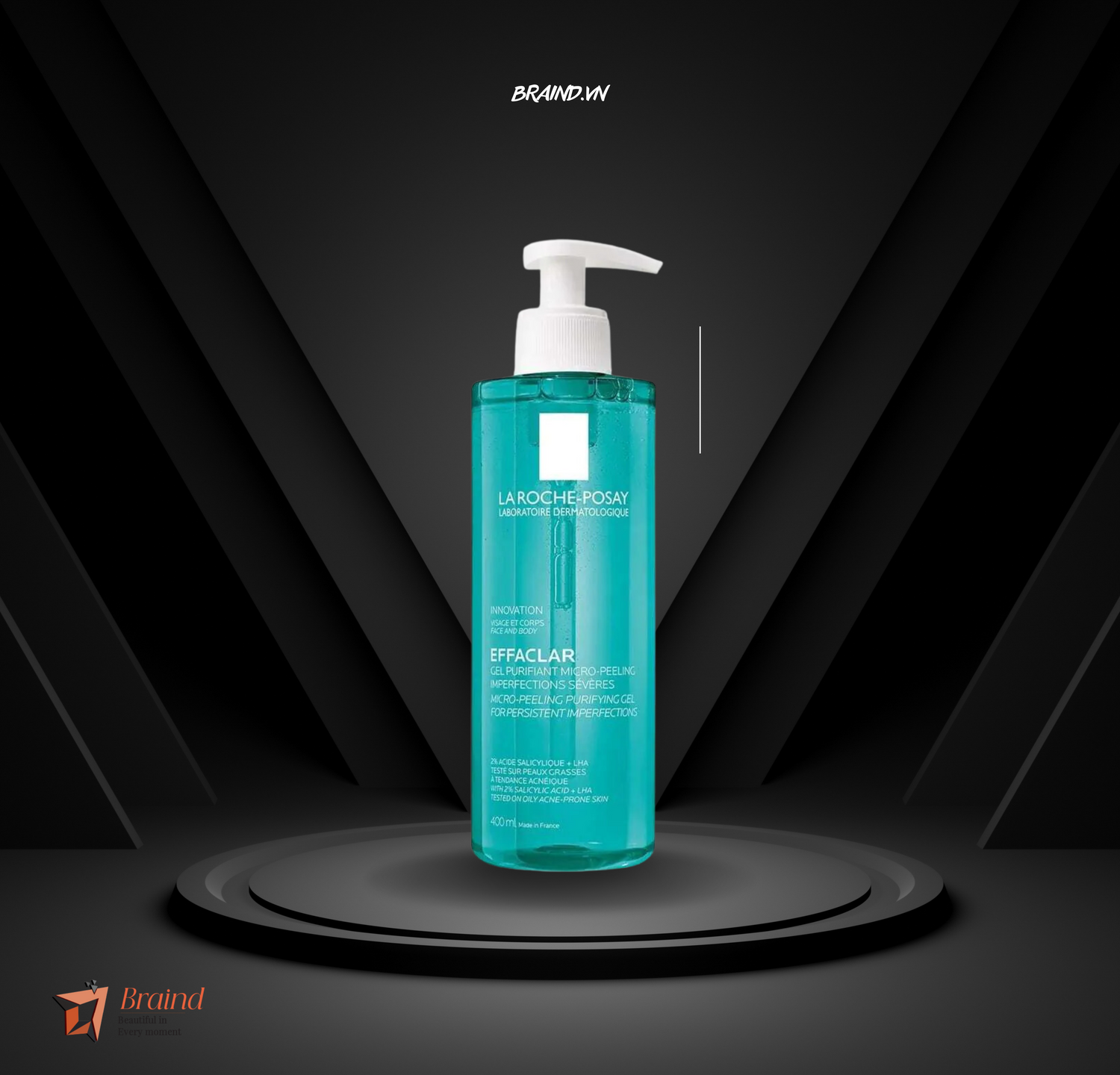 Gel Rửa Mặt Và Tắm Giúp Giảm Mụn La Roche-Posay Effaclar Micro-Peeling ...