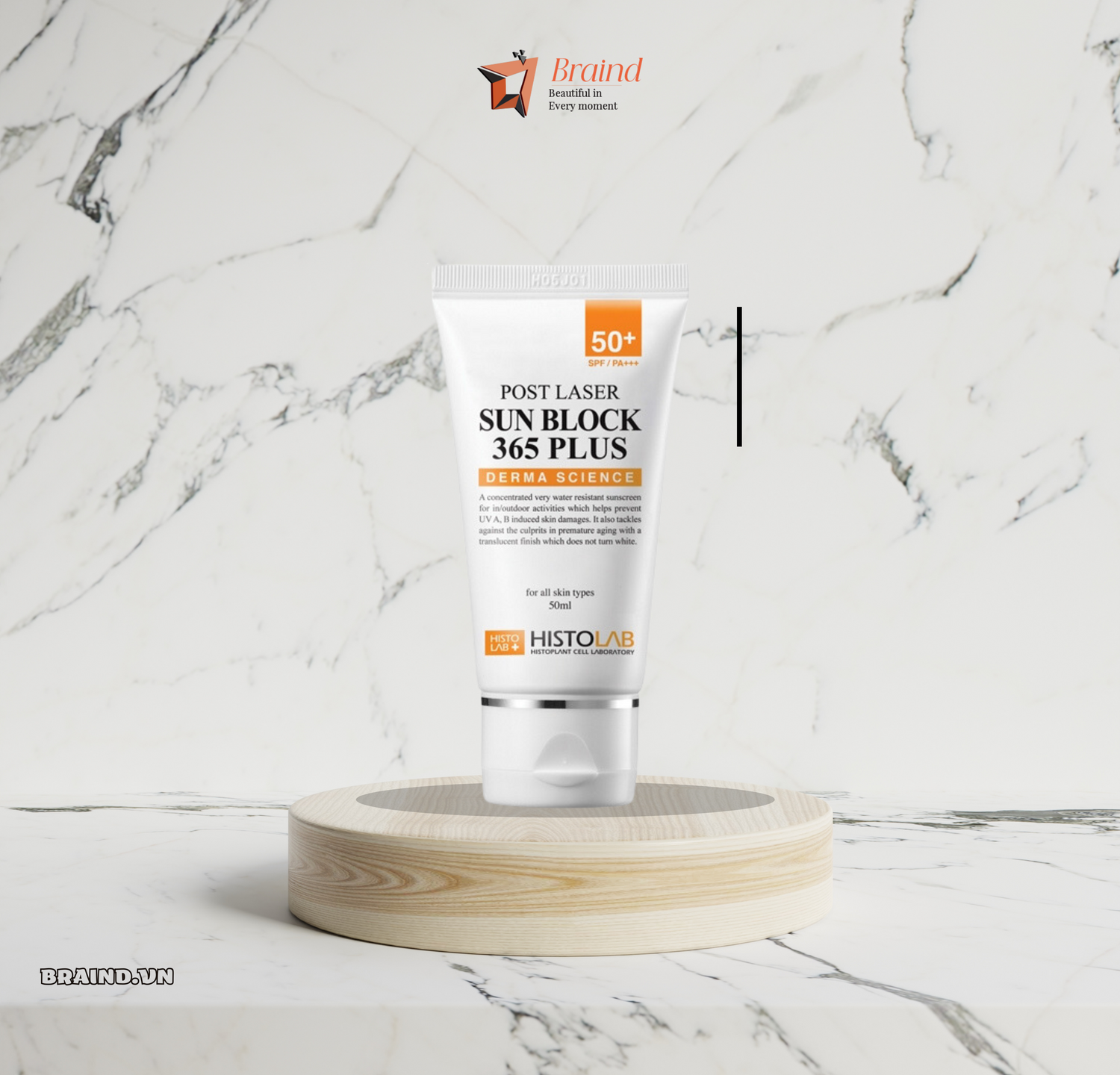 KEM CHỐNG NẮNG HISTOLAB POST CARE SUN BLOCK 365 PLUS DERMA SCIENCE SPF– Braind