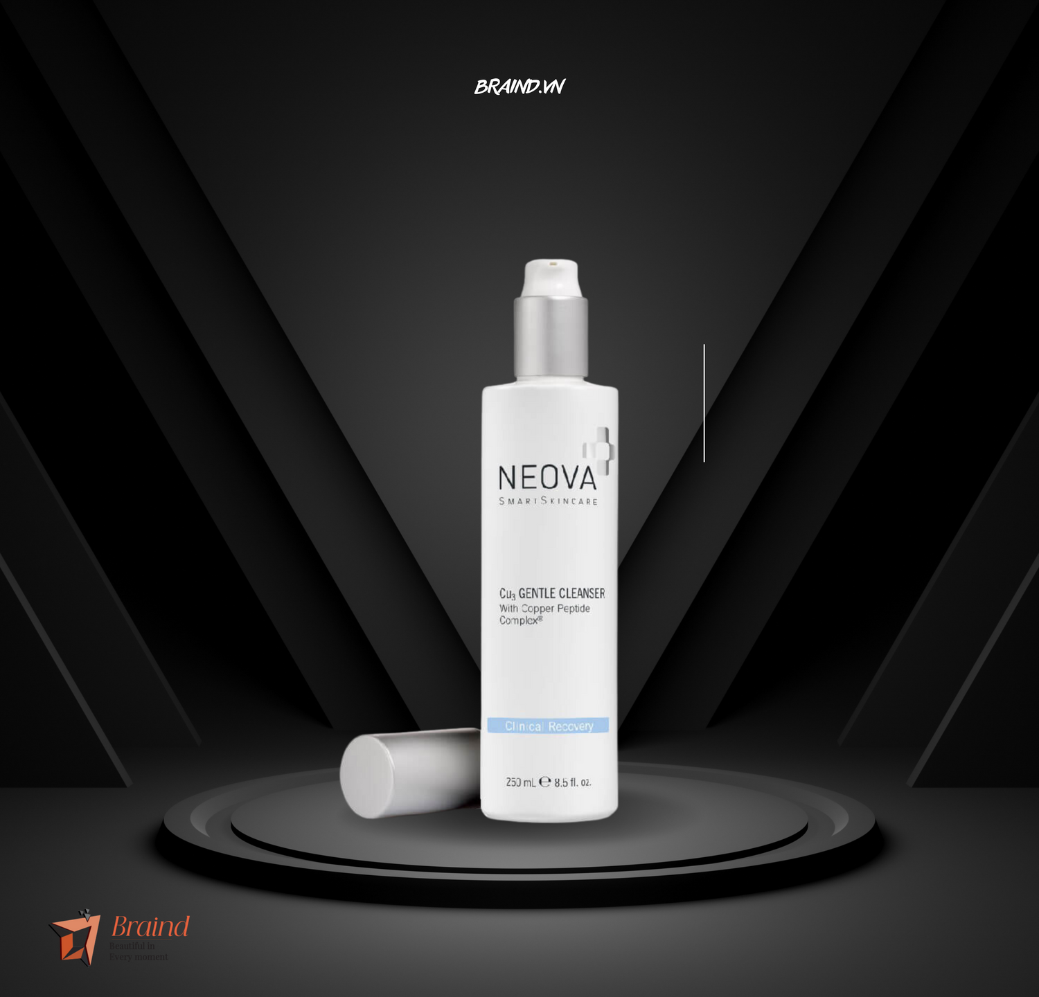 NEOVA CU3 GENTLE CLEANSER / SỮA RỬA MẶT LÀM DỊU VÀ PHỤC HỒI DA– Braind