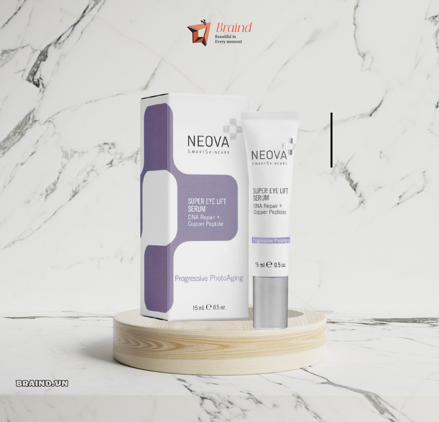 NEOVA SUPER EYE LIFT SERUM/ DNA Repair + Copper Peptide– Braind