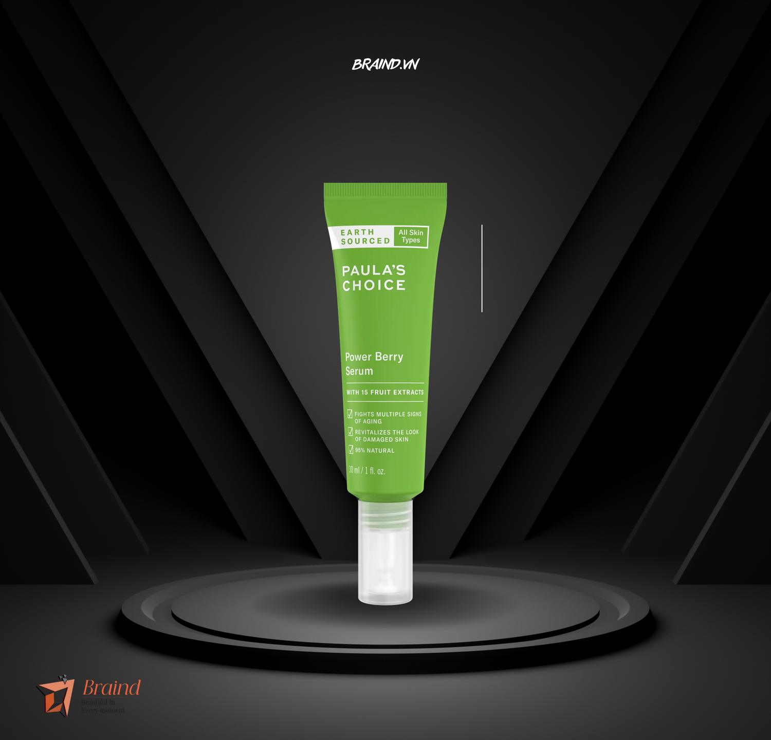 TINH CHẤT DƯỠNG DA THIÊN NHIÊN EARTH SOURCED POWER BERRY SERUM– Braind