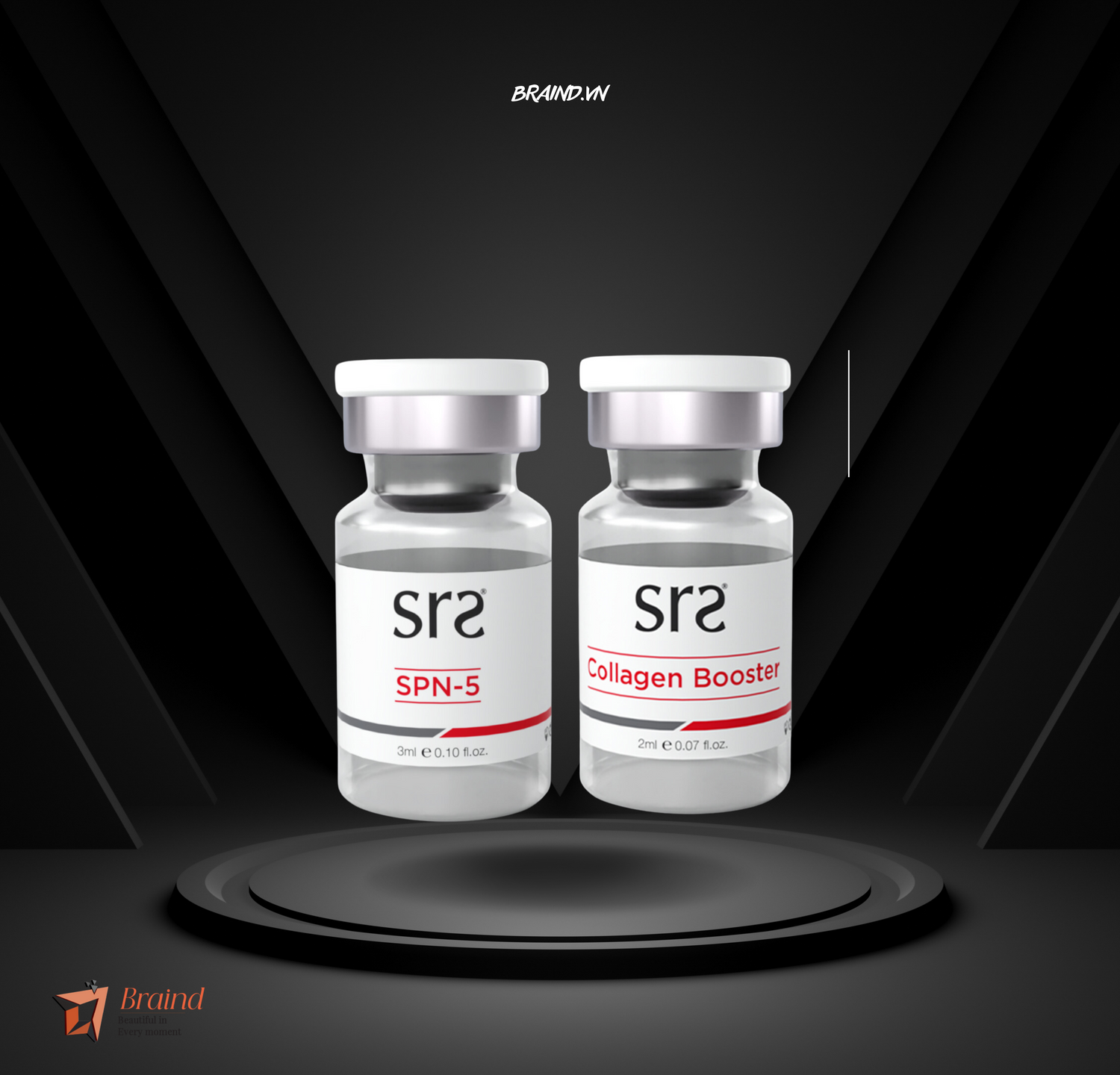 TINH CHẤT TRẺ HOÁ DA VÀ CẢI THIỆN NẾP NHĂN SRS SALMON RANGE SPN-6 + CO– Braind