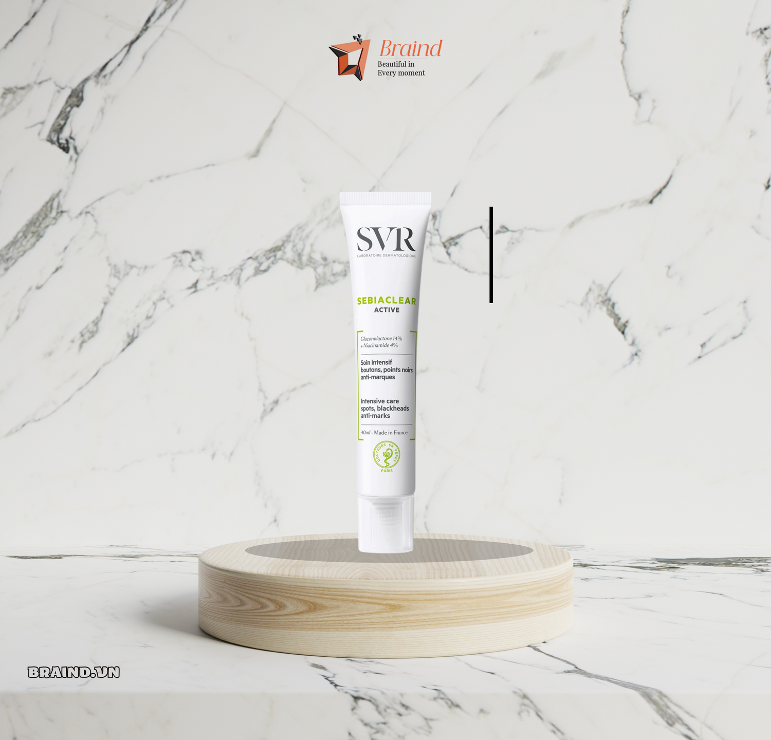 Gel Dưỡng SVR Giảm Mụn & Loại Bỏ Dầu Cho Da 40ml (Mới) SEBIACLEAR Acti ...