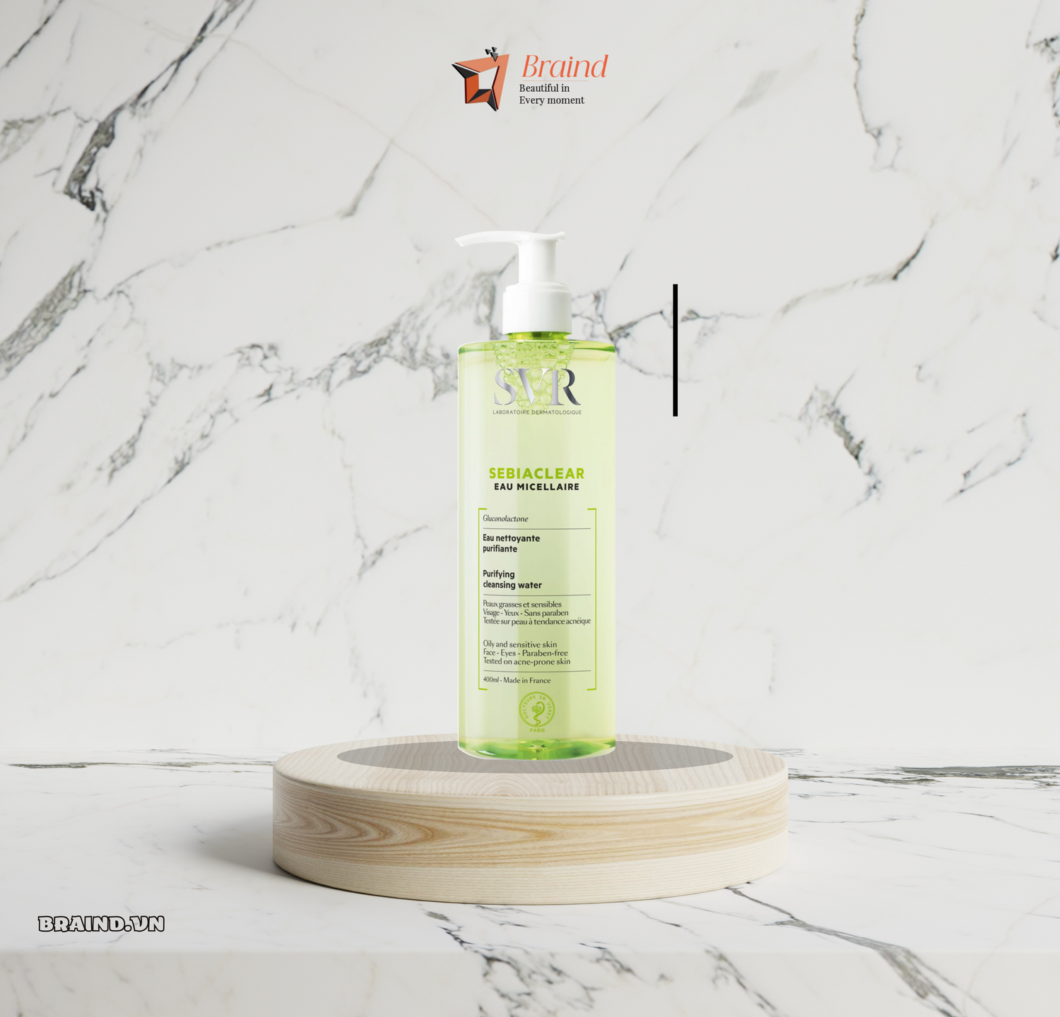 SRM SVR Không Chứa Xà Phòng Cho Da Dầu 400ml Sebiaclear Gel Moussant ...