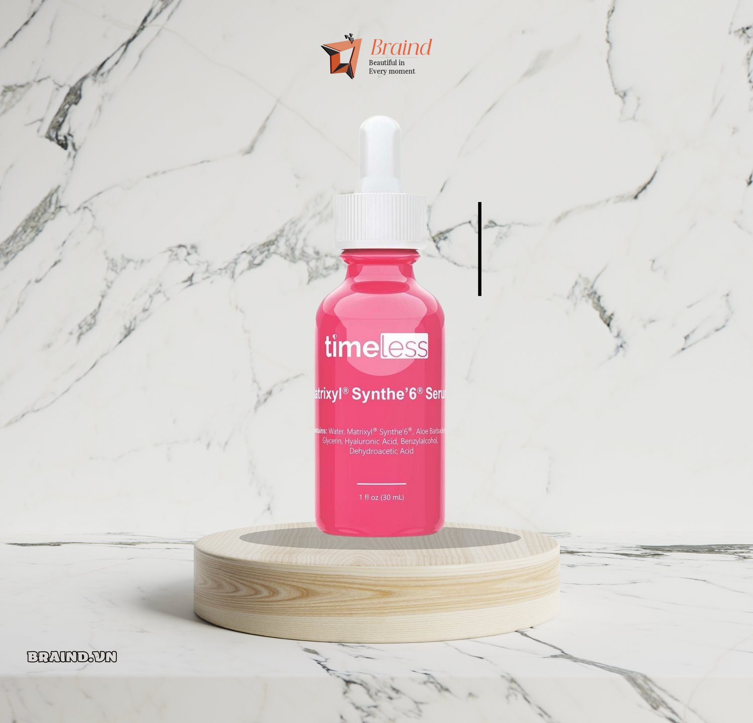 Serum Timeless Matrixyl®️ 3000 Cấp Ẩm, Ngừa Lão Hóa 30ml– Braind