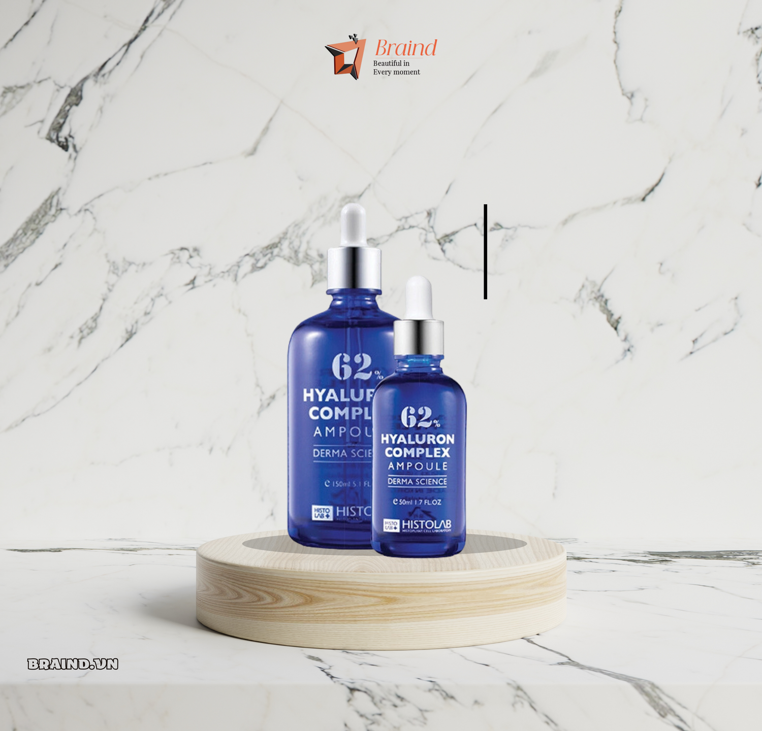Serum cấp ẩm Histolab HYALURON COMPLEX AMPOULE 62%– Braind