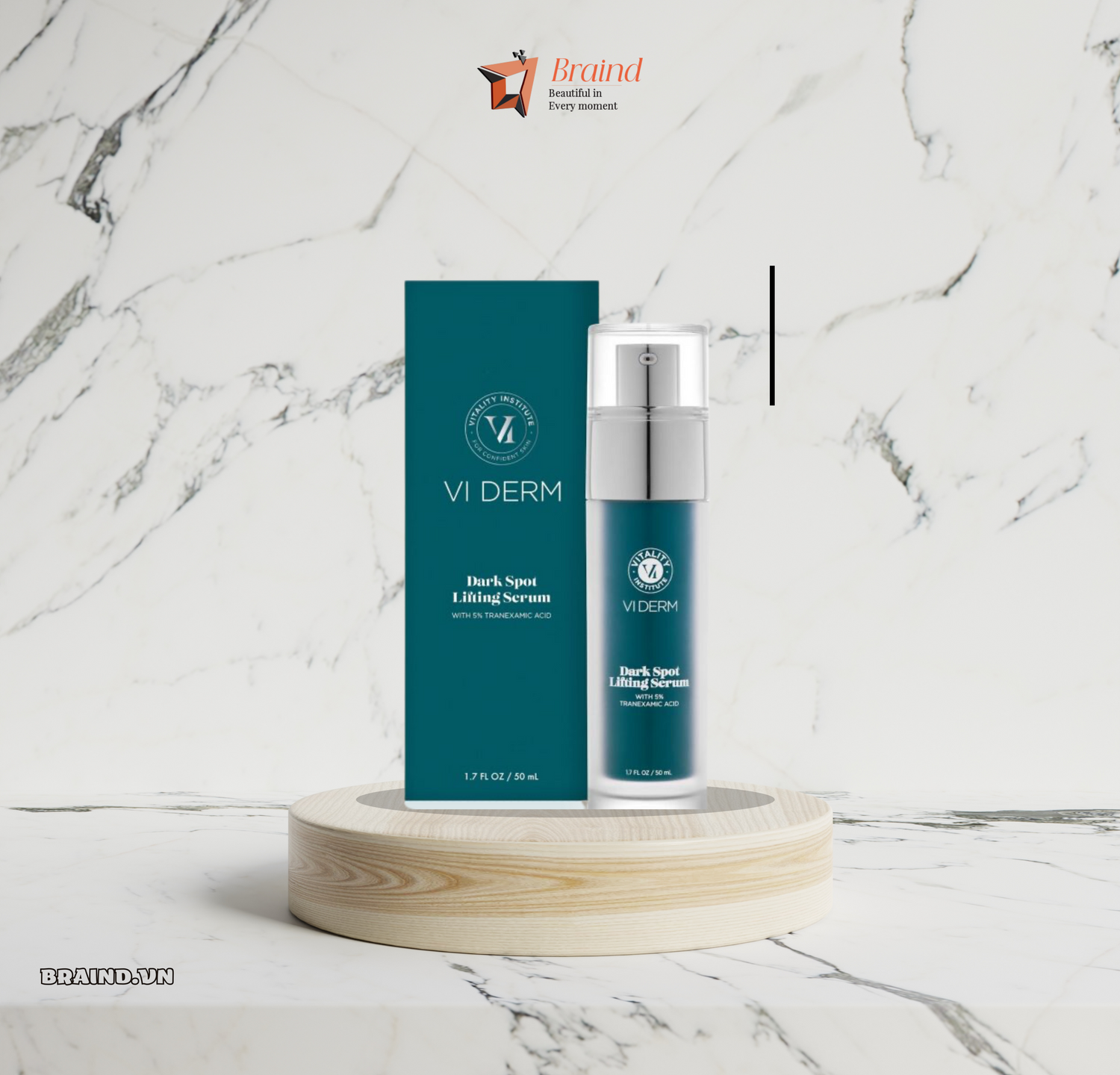 VI DERM DARK SPOT LIFTING SERUM/ SERUM TÁI SINH LÀN DA ĐỀU MÀU– Braind