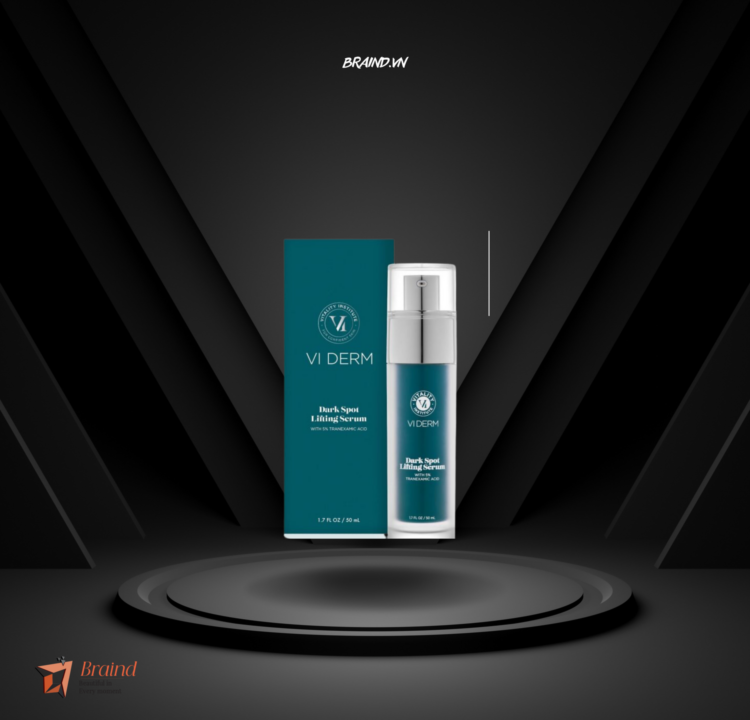 VI DERM DARK SPOT LIFTING SERUM/ SERUM TÁI SINH LÀN DA ĐỀU MÀU– Braind