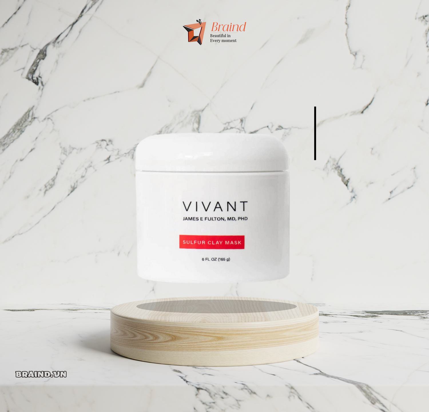 MẶT NẠ ĐẤT SÉT VIVANT SULFUR CLAY MASK– Braind