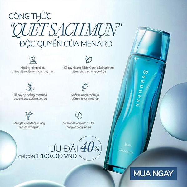 Nước khoáng chăm sóc da Beauness cao cấp | Menard