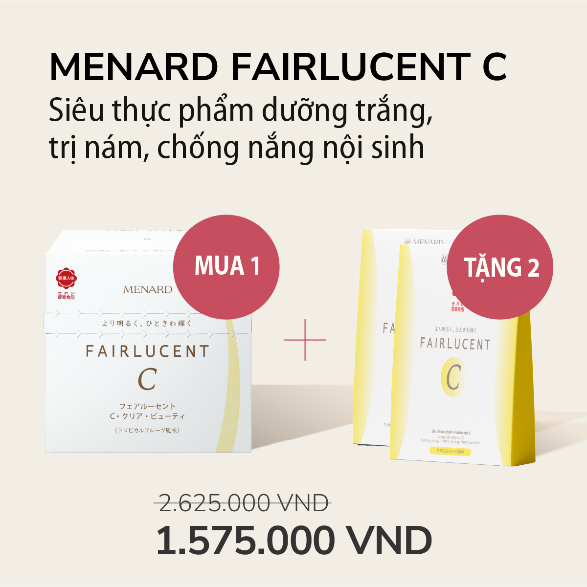 Siêu thực phẩm cung cấp vitamin C Menard Fairlucent C cao cấp | Menard