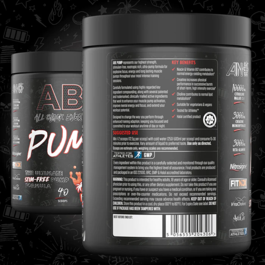 Pre Workout không caffeine ABE PUMP 500G - Chính hãng giá tốt