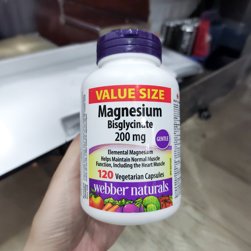 Webber Naturals Magnesium Bisglycinate 200mg - Giá Tốt 2025