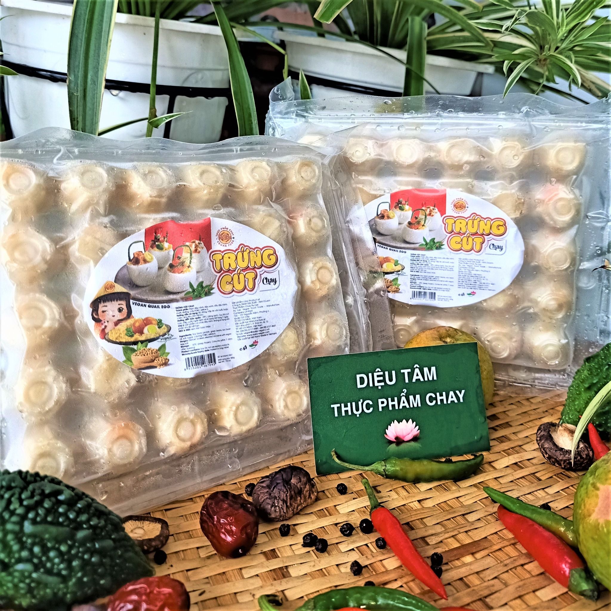 Trứng Cút chay Âu Lạc – Thực Phẩm Chay DIỆU TÂM