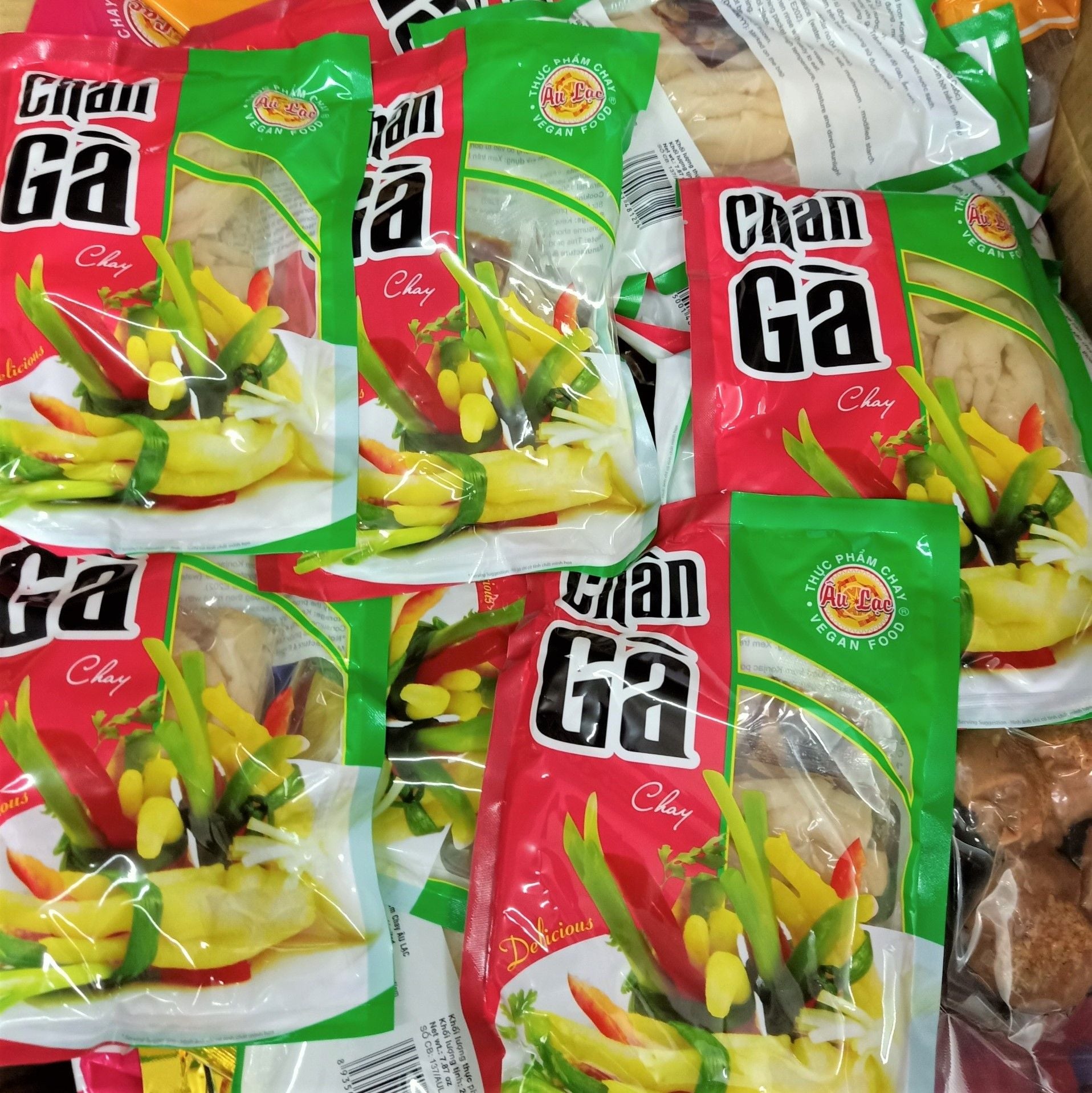 Chân gà chay Âu Lạc ( 225gr/ gói ) – Thực Phẩm Thuần Chay Diệu Tâm