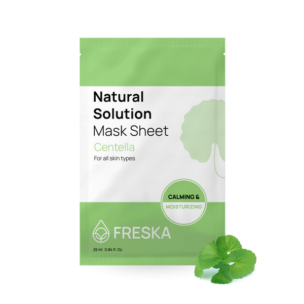 Mặt nạ giấy chiết xuất Rau má Freska Natural Solution Mask Sheet – Cen ...