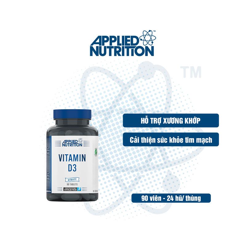 APPLIED NUTRITION VITAMIN D3 90 VIÊN – GymWhey Shop