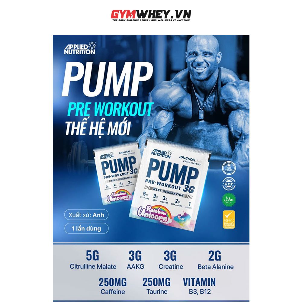 APPLIED NUTRITION PUMP 3G 25SER – GymWhey Shop