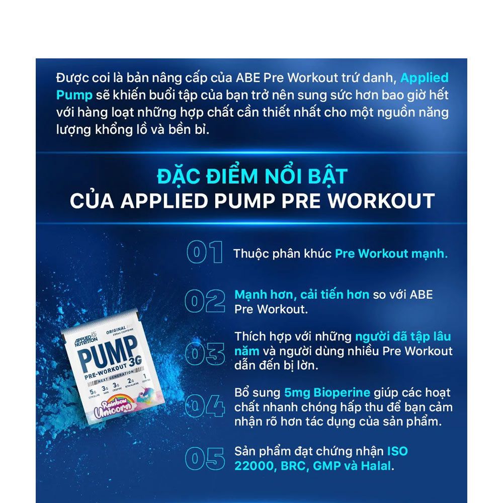 SAMPLE APPLIED PRE PUMP 15 GRAM – GymWhey Shop