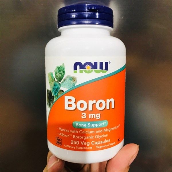 NOW BORON 3MG 250 VIÊN – GymWhey Shop