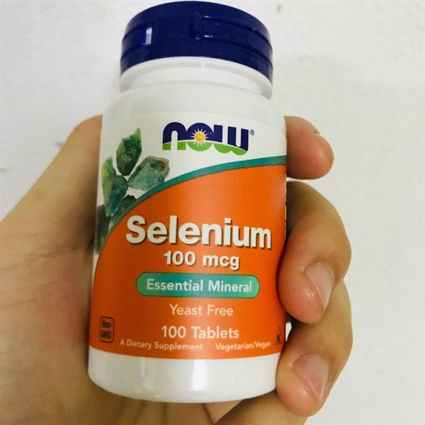 NOW SELENIUM 100MG 100 VIÊN – GymWhey Shop