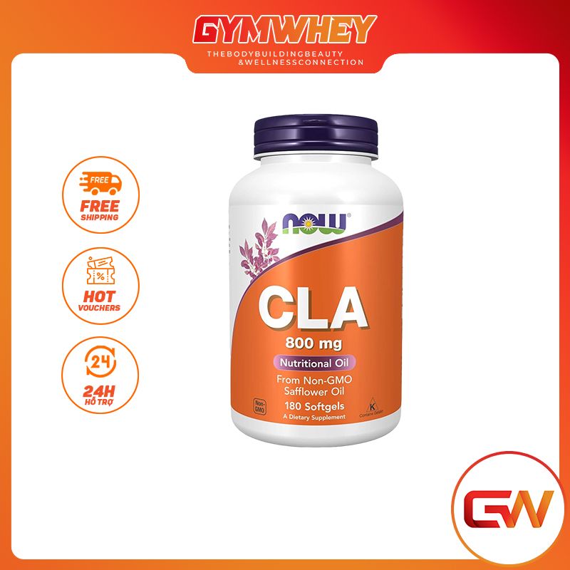 NOW CLA 800MG 180 VIÊN – GymWhey Shop