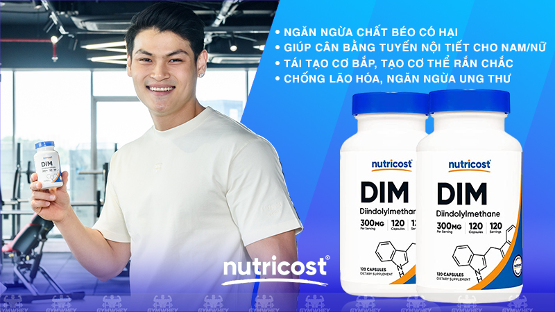 Nutricost DIM 300mg (120 Viên) Chính Hãng Giá Tốt Nhất – GymWhey Shop