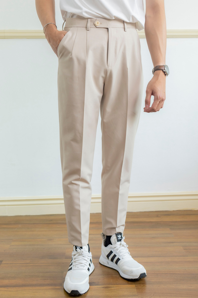 CREAM BAGGY PANTS – KHÀN BLAZER