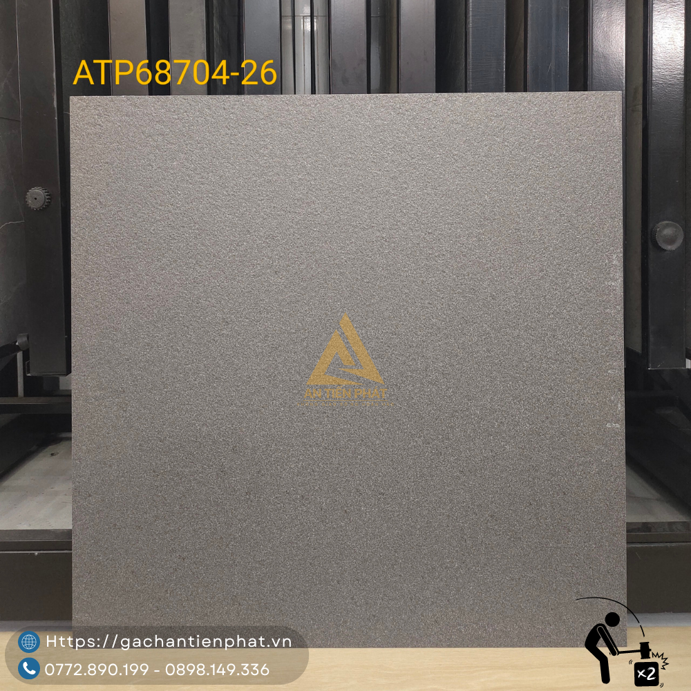 Gạch granite đồng chất 60x60 68704 hàng nhập khẩu cao cấp – Showroom gạch ốp lát An Tiến Phát