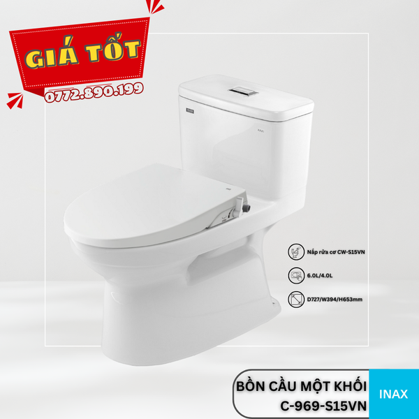 BỒN CẦU 1 KHỐI INAX C-969-S15VN ( C969S15VN ) An Tiến Phát - Gạch Ốp ...
