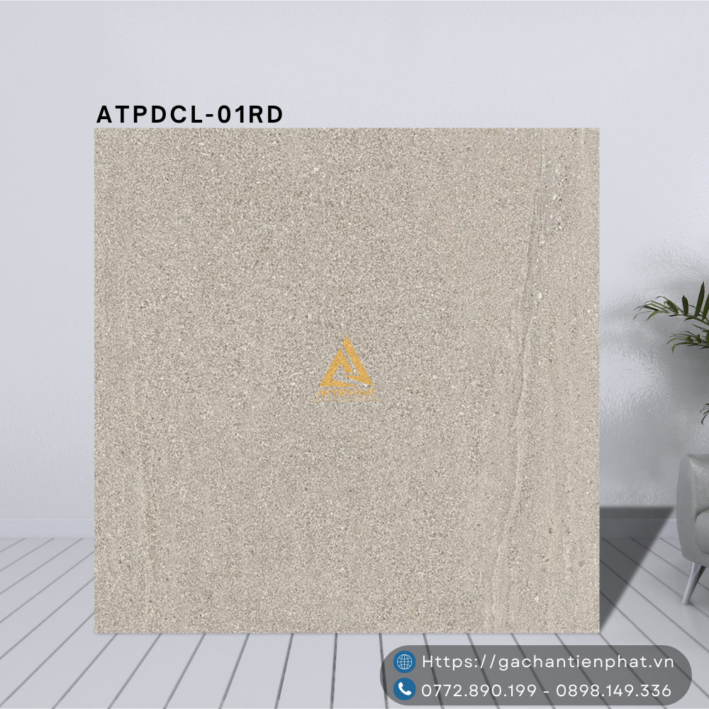 Gạch nền 60x60 nhập khẩu cao cấp DCL 01RD bề mặt mờ sang trọng – Showroom gạch ốp lát An Tiến Phát