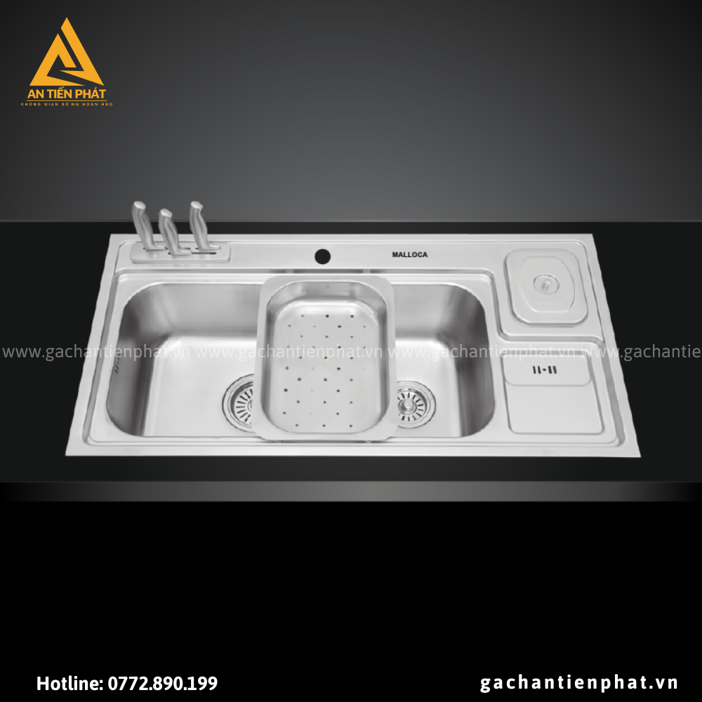 Chậu rửa chén MALLOCA MS 8809 ( MS8809 ) 2 hộc – Showroom gạch ốp lát ...