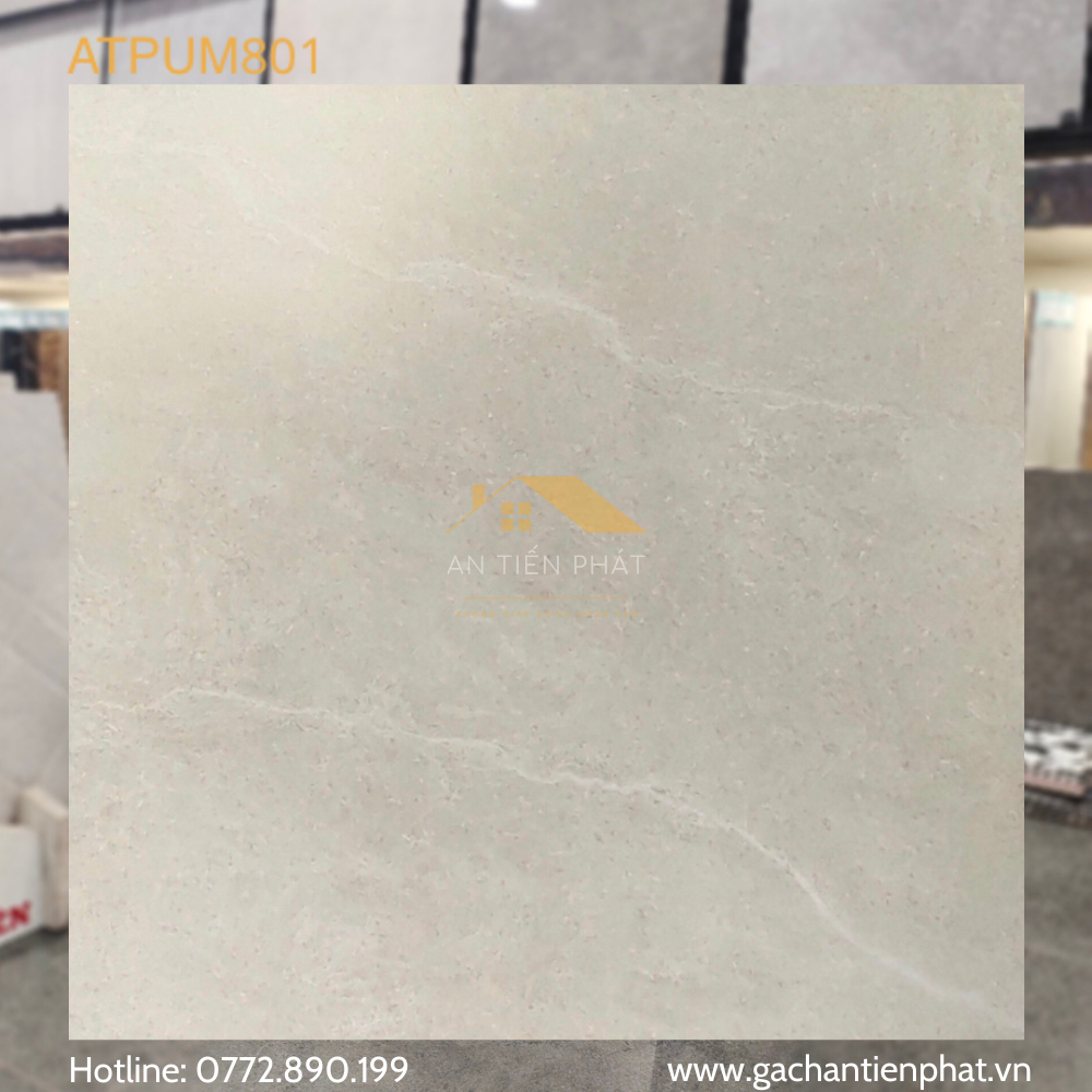 UM801 Gạch nền 80x80 Viglacera bề mặt mờ xương semi porcelain An Tiến Phát - Gạch Ốp Lát Cao Cấp