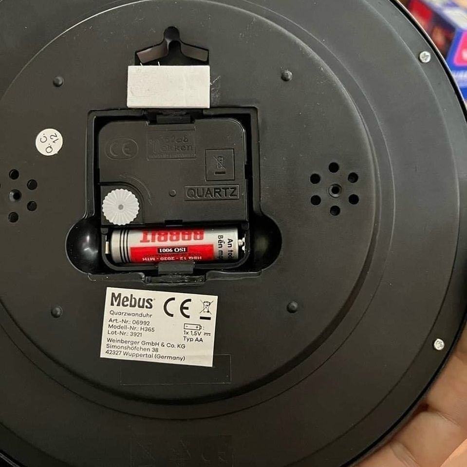 Đồng hồ treo tường Mebus nội địa Đức – Gia dụng xách tay Đức