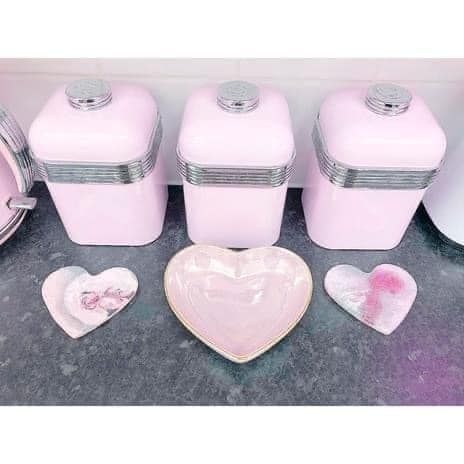 Set 4 hộp đựng bánh mì, cafe, trà và đường Swan – Gia dụng xách tay Đức