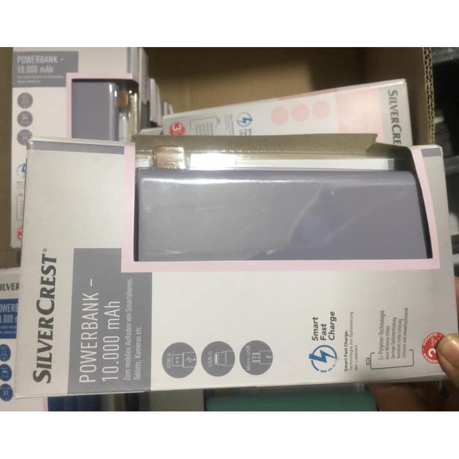 Sạc pin dự phòng Silvercrest 10.000 MAH – Gia dụng xách tay Đức