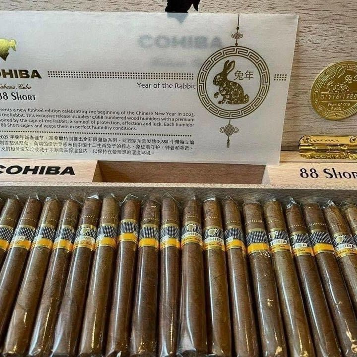 Xì gà Cohiba Short Year of the Rabbit 2023 hộp gỗ humidor – Gia dụng xách tay Đức