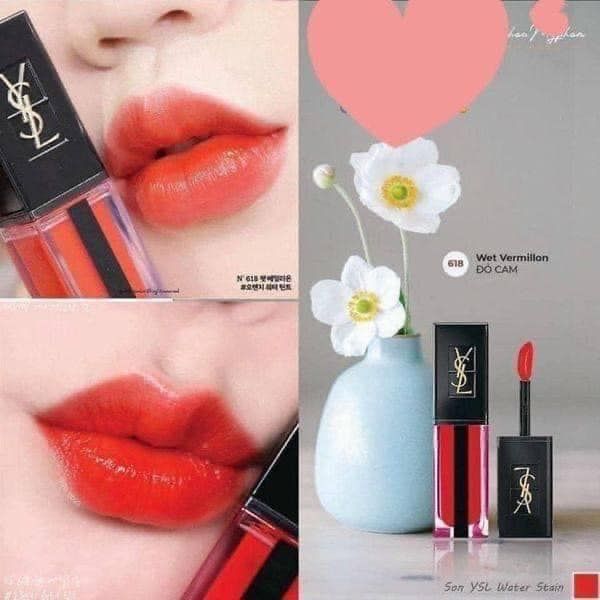 Son kem YSL 618 màu cam đỏ – Gia dụng xách tay Đức