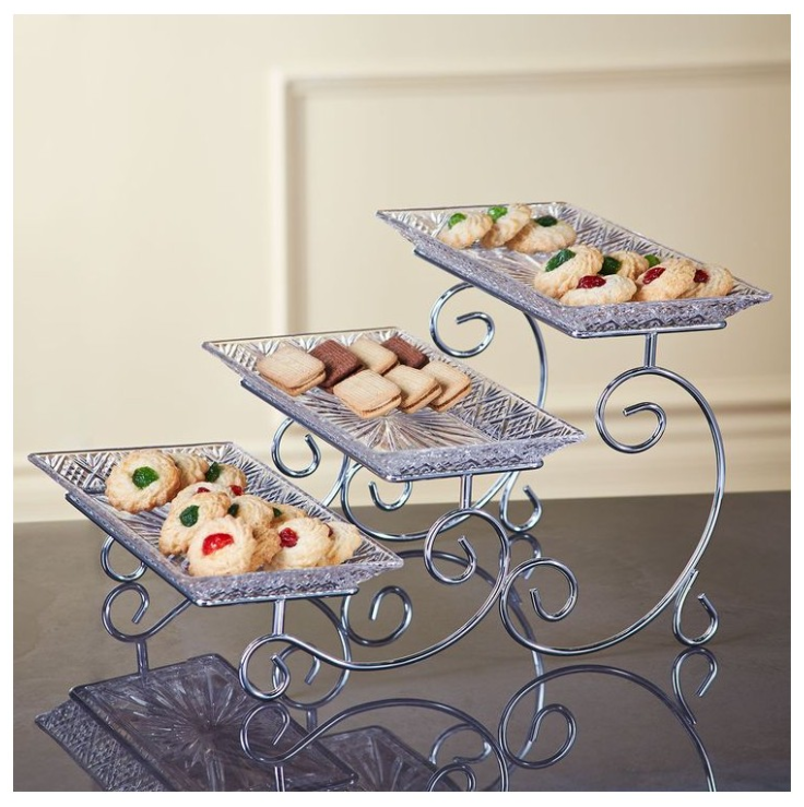 Khay ba tầng chữ nhật Goldinger – Gia dụng xách tay Đức