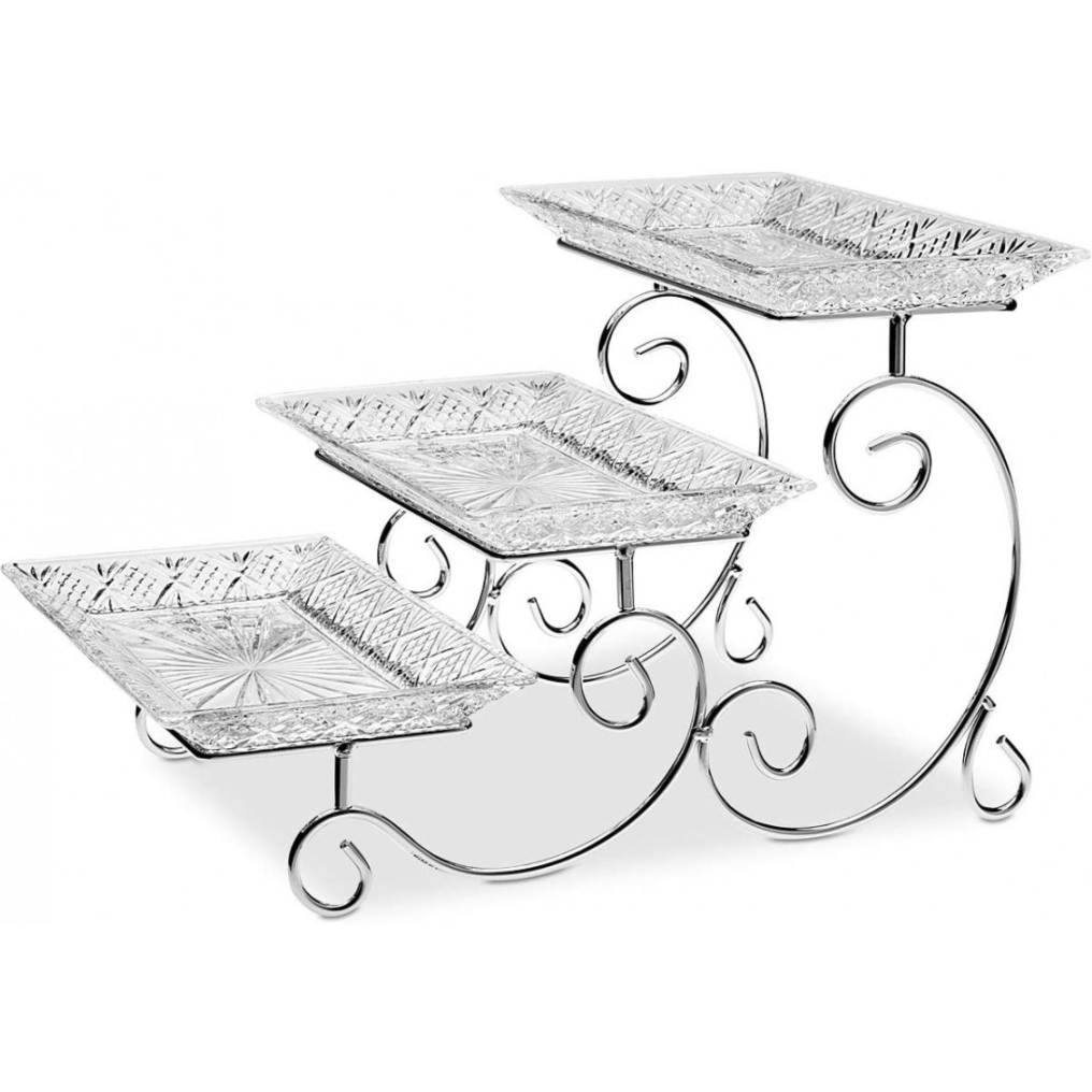 Khay ba tầng chữ nhật Goldinger – Gia dụng xách tay Đức