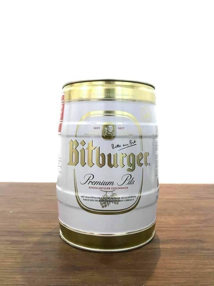 Bia Bom 5L Bitburger – Gia dụng xách tay Đức