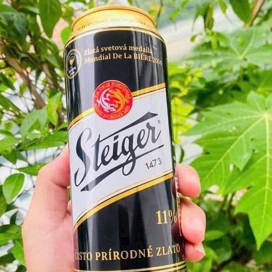 Bia Steiger đen dòng lon 500ml – Gia dụng xách tay Đức