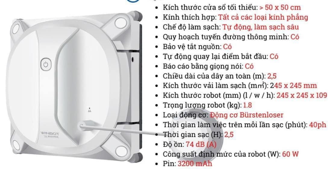 Robot lau kính Winbot WA50 – Gia dụng xách tay Đức
