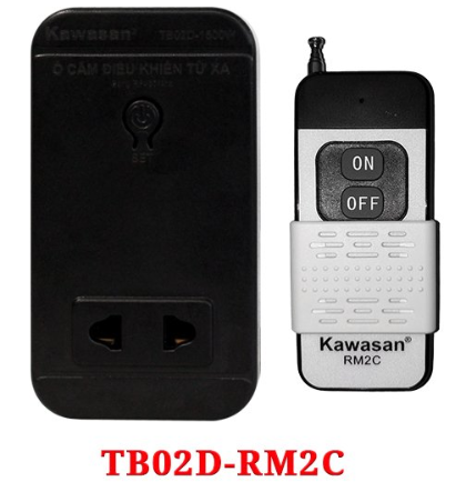 Ổ Cắm Điều Khiển Từ Xa TB02D-1500w-RM2C-Bh12th