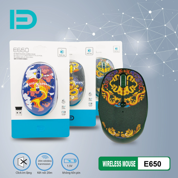 Chuột Không Dây FD E650 KOI Fish Wireless