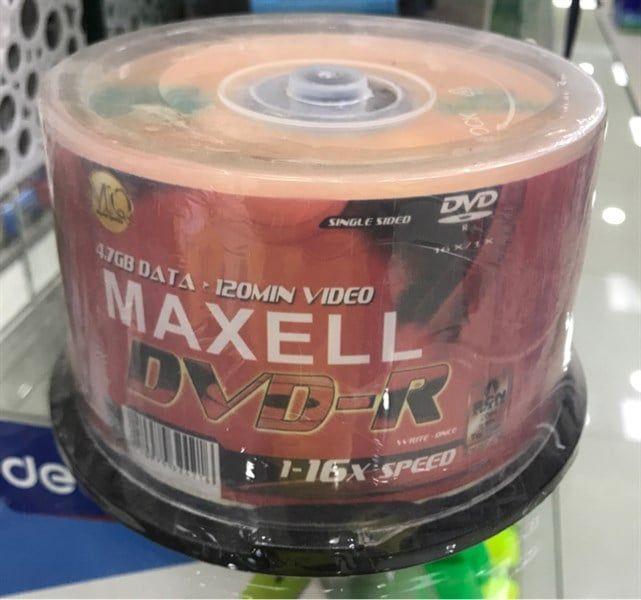 Đĩa DVD-R 4.7GB 120m 16x Maxell – HIỆU SÁCH MAI