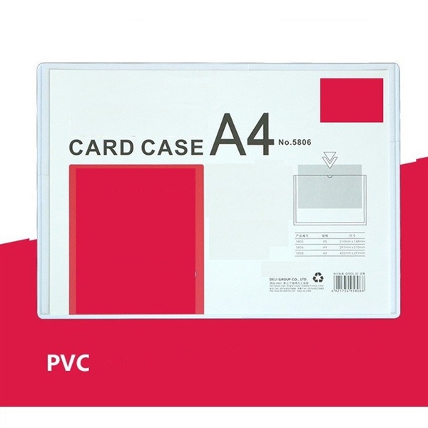 Bìa nhựa cứng A4 Deli 5806 (1/-/200) – HIỆU SÁCH MAI