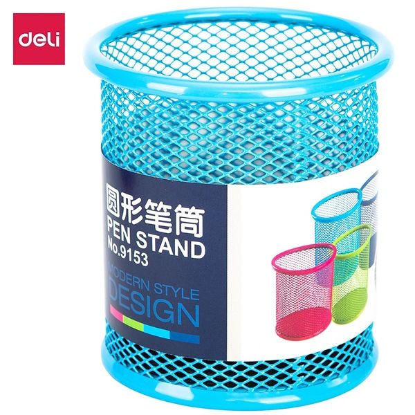 Ống cắm bút sắt nhiều màu giao ngẫu nhiên Deli 9153 (12/96) – HIỆU SÁCH MAI