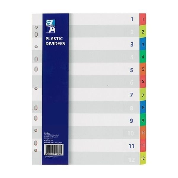 Chia File nhựa A4 Double A DV00224 – HIỆU SÁCH MAI